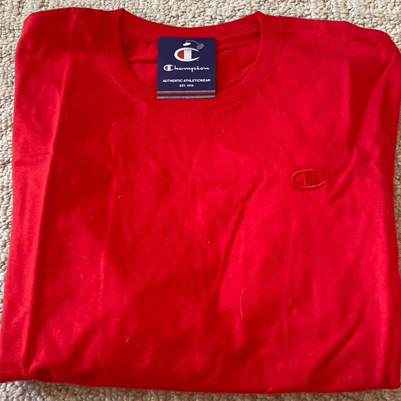 Champion | Shirts | Nwt Champion Tshirt The Color Is Red And Its An Xl ...